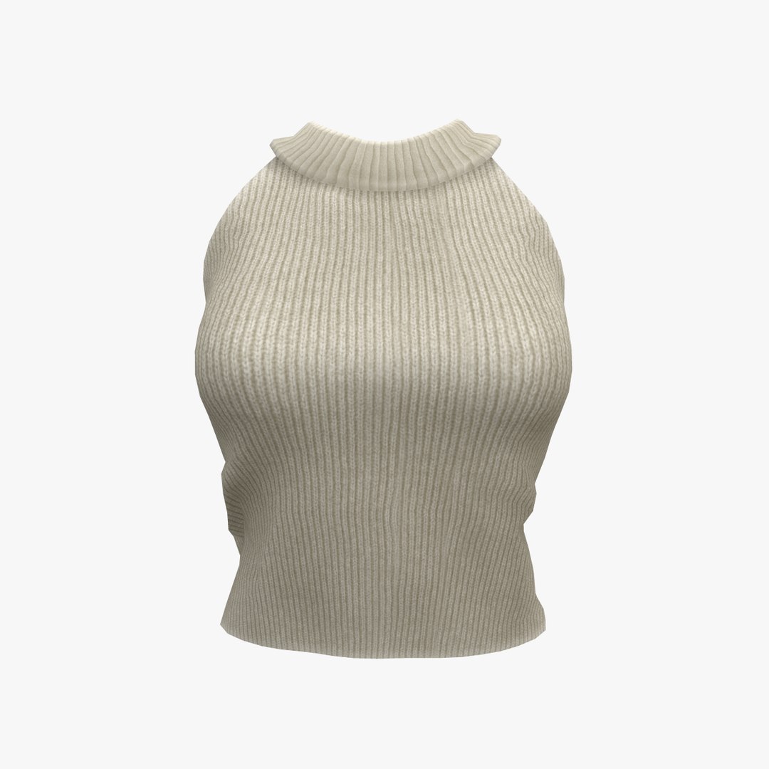 Summer Wooly Crop Top 3D model - TurboSquid 1765534