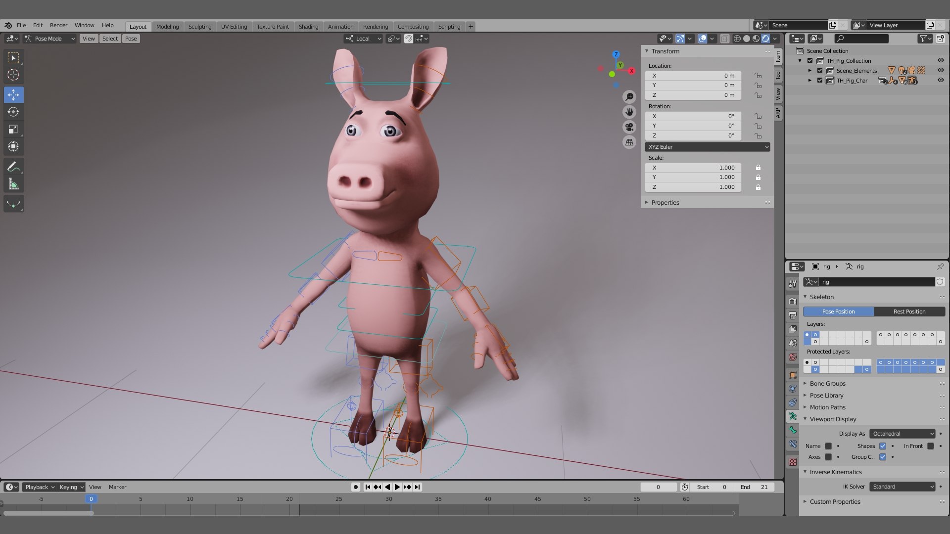 Toon Humanoid Pig 3D - TurboSquid 1774547