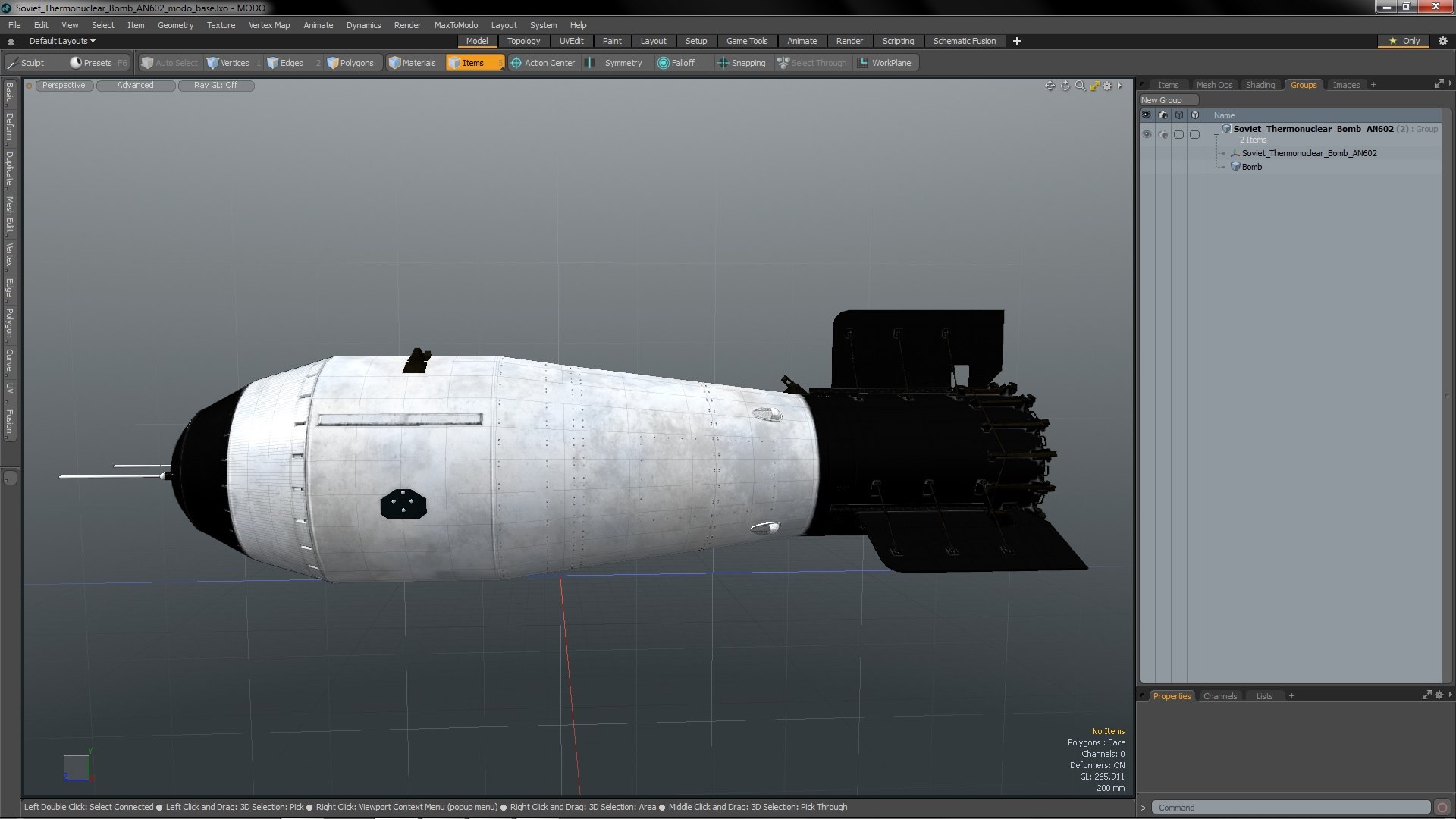 3D Soviet Thermonuclear Bomb AN602 model - TurboSquid 2065226