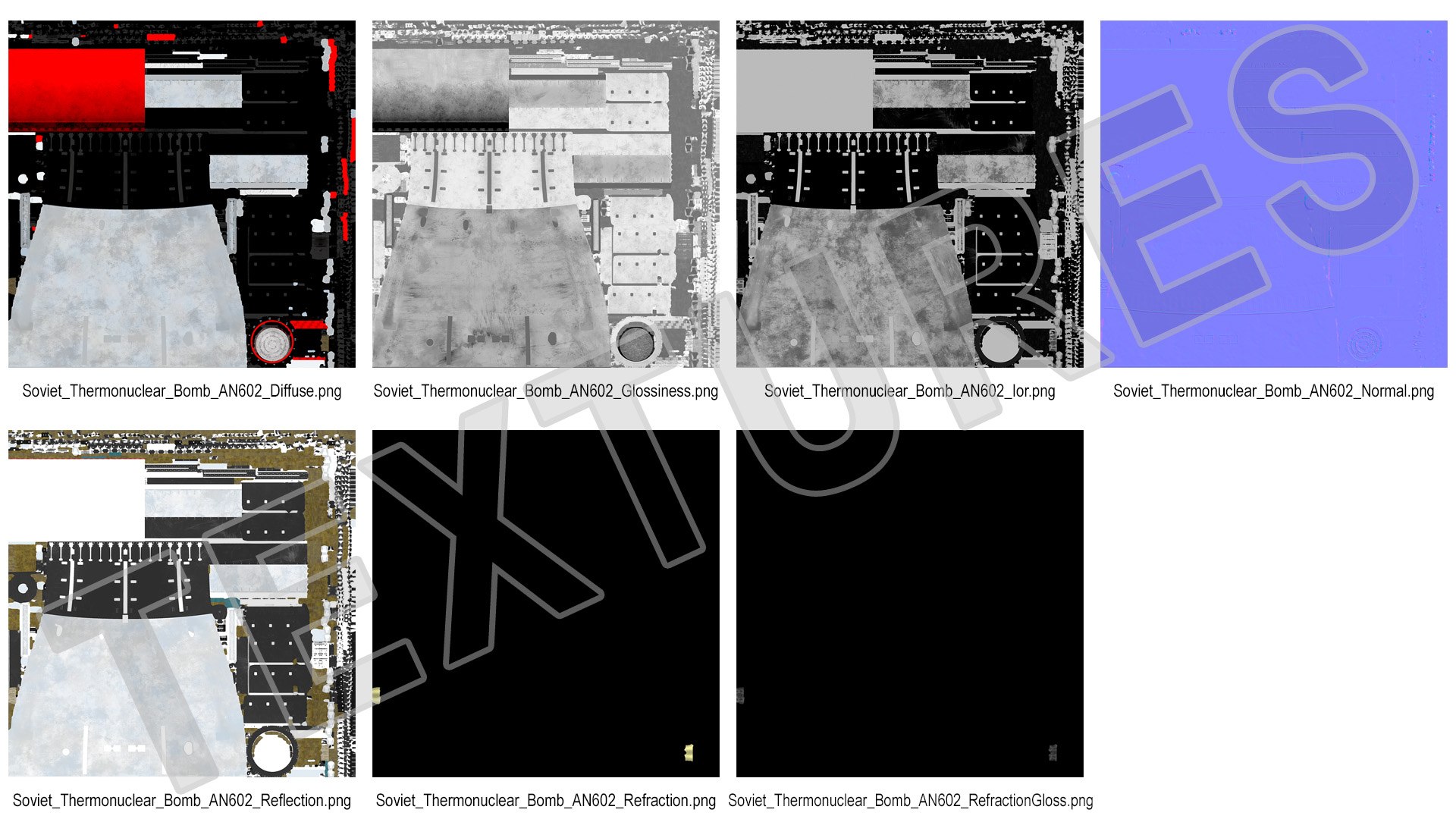 3D Soviet Thermonuclear Bomb AN602 model - TurboSquid 2065226