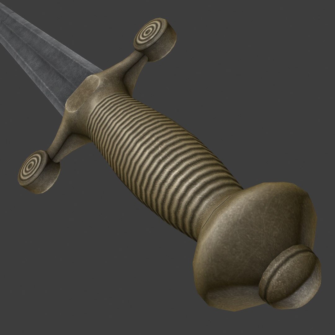 old british long dagger 3d max