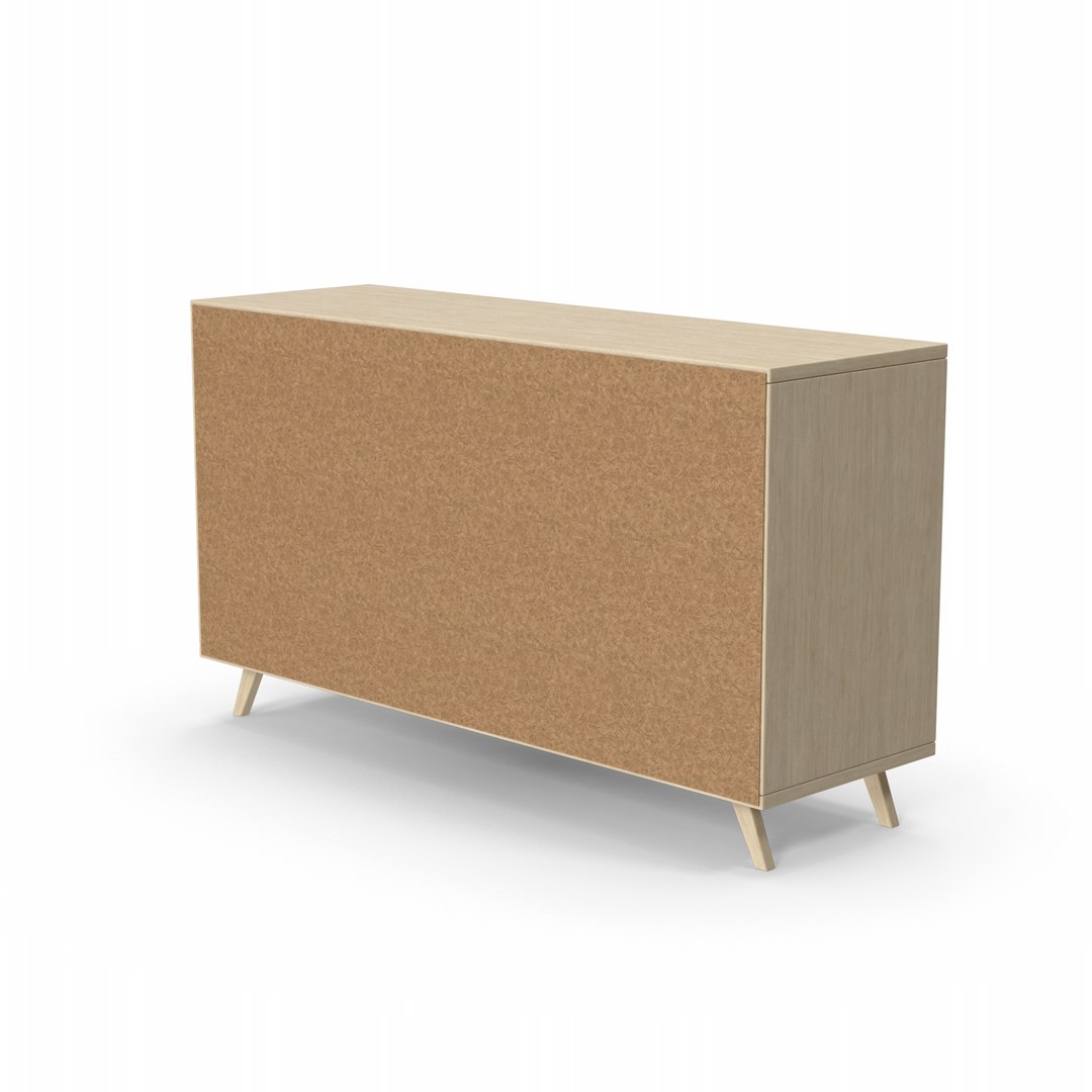 3D Wooden Drawer Dresser Model - TurboSquid 2019824