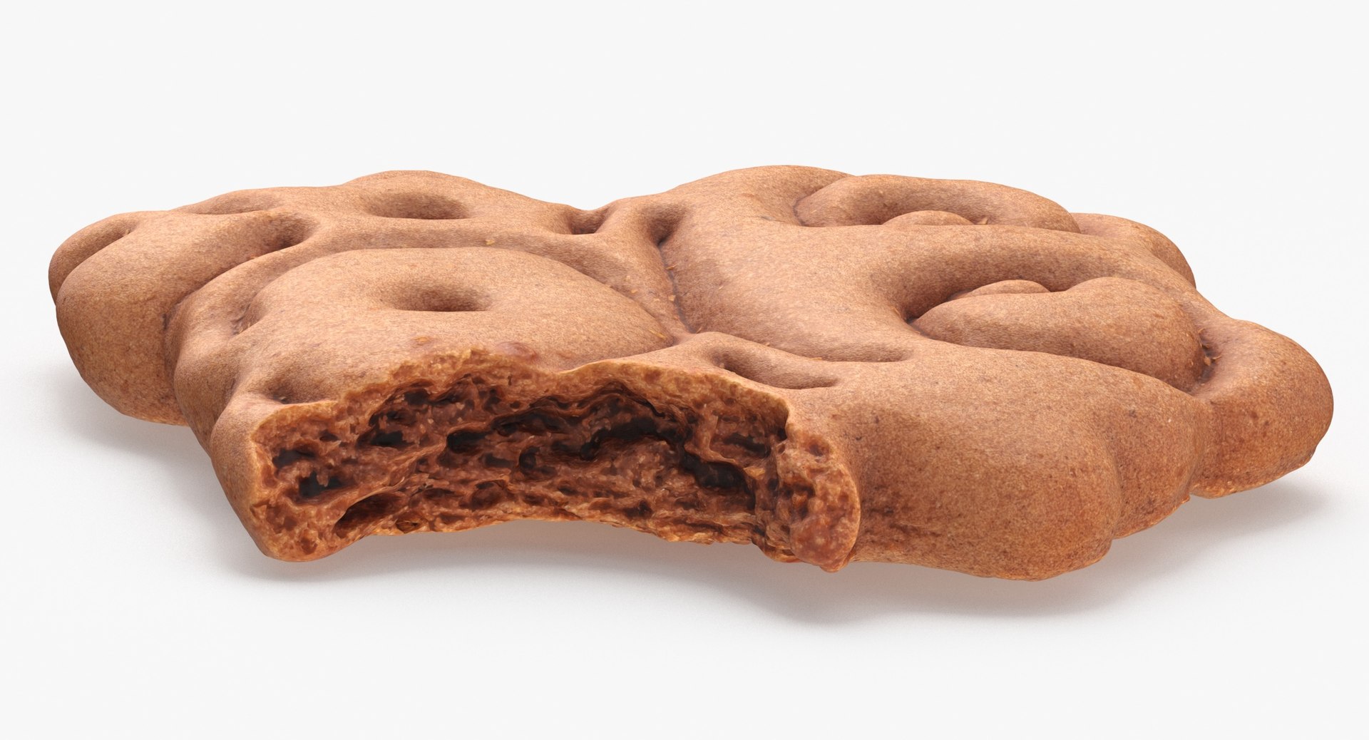 Cocoa Frog Cookie 01 Bitten 3D Model - TurboSquid 1853269