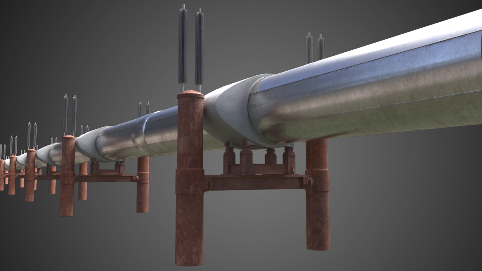 3D Oil Pipe Line Model - TurboSquid 1304461