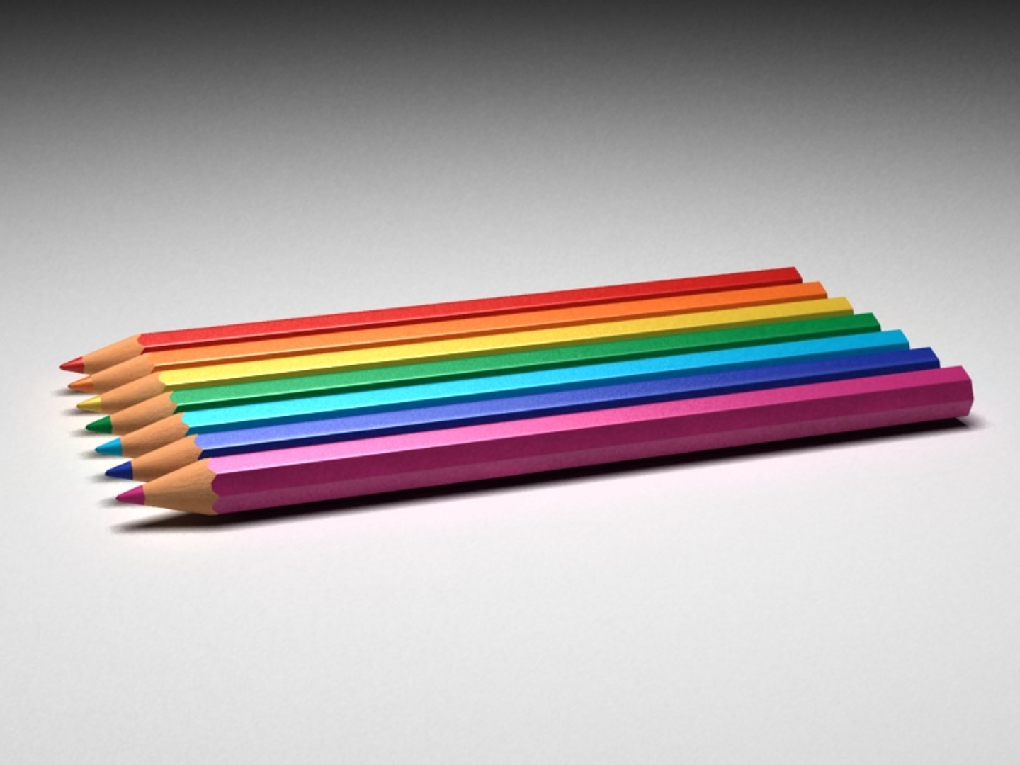 3D Colour Pencil - TurboSquid 1230931