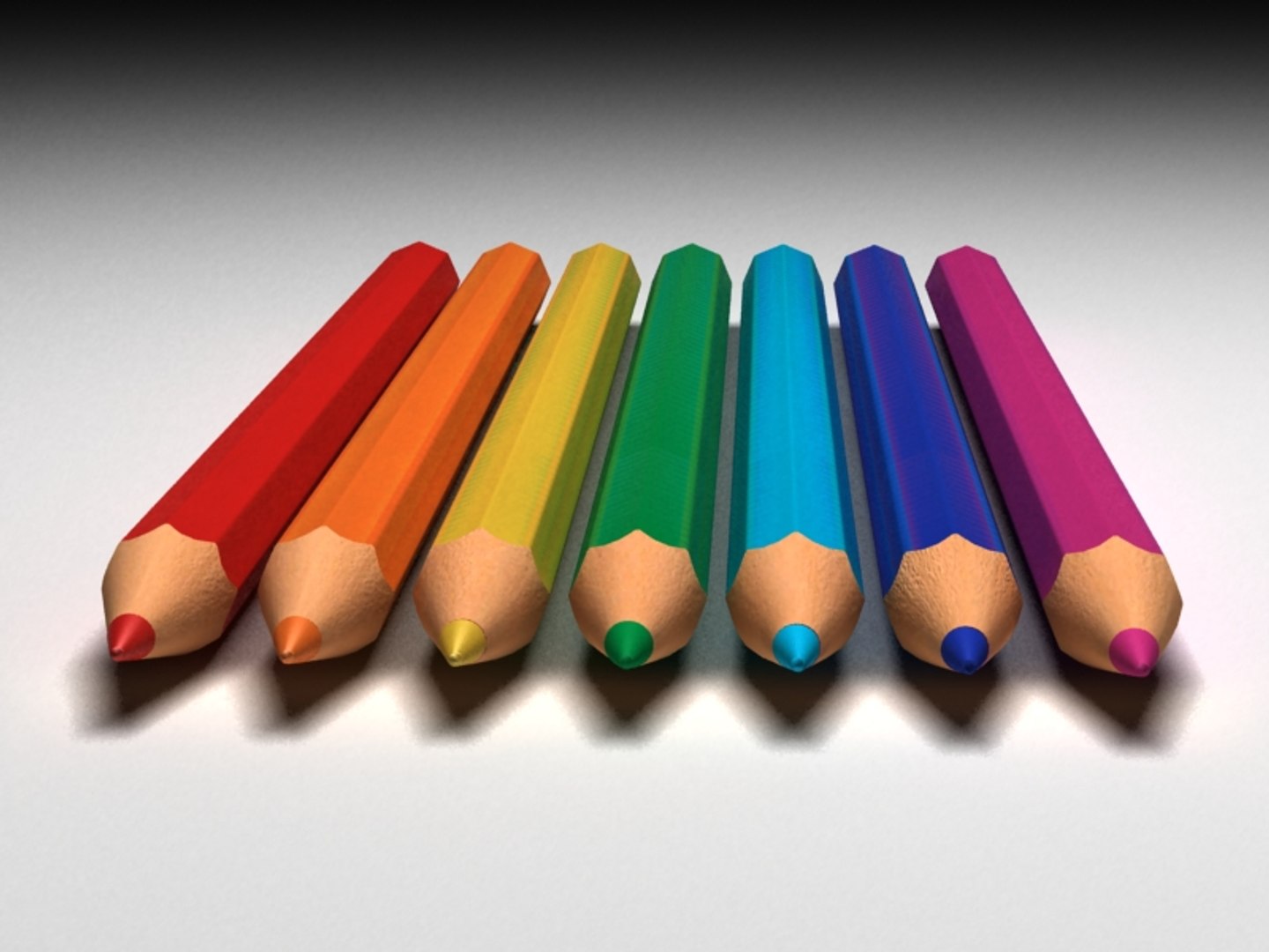 3D Colour Pencil - TurboSquid 1230931