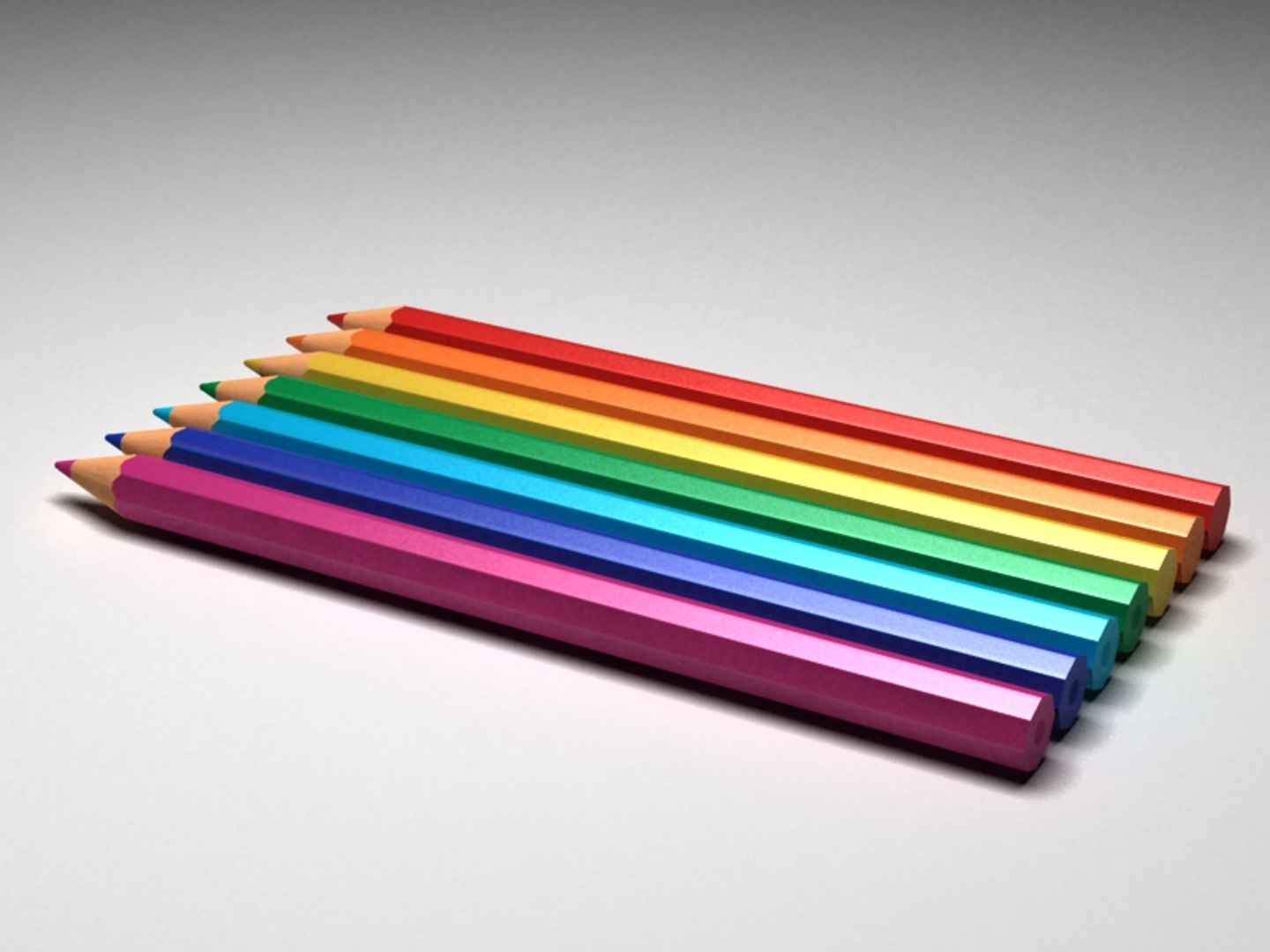 3D Colour Pencil - TurboSquid 1230931