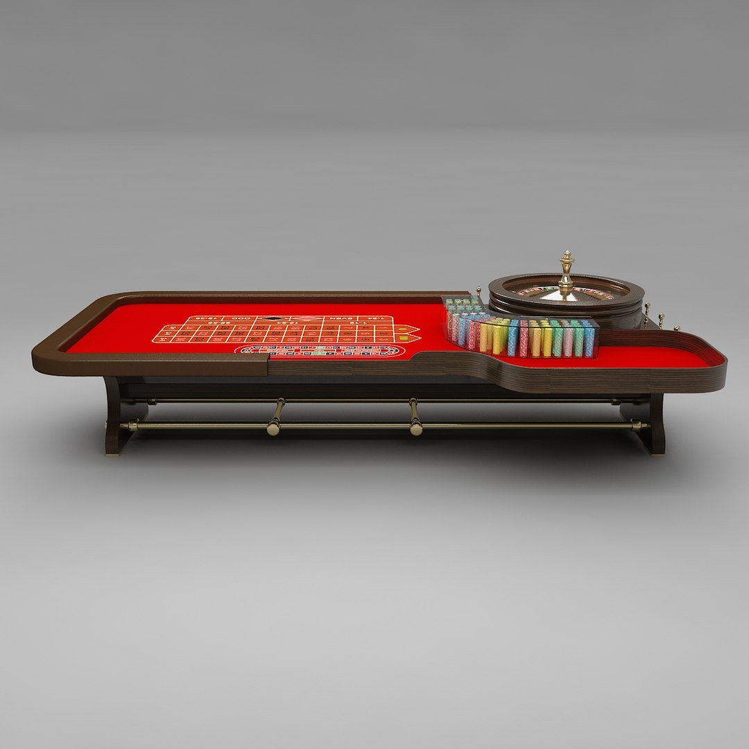 3d Model Of Roulette Table American European