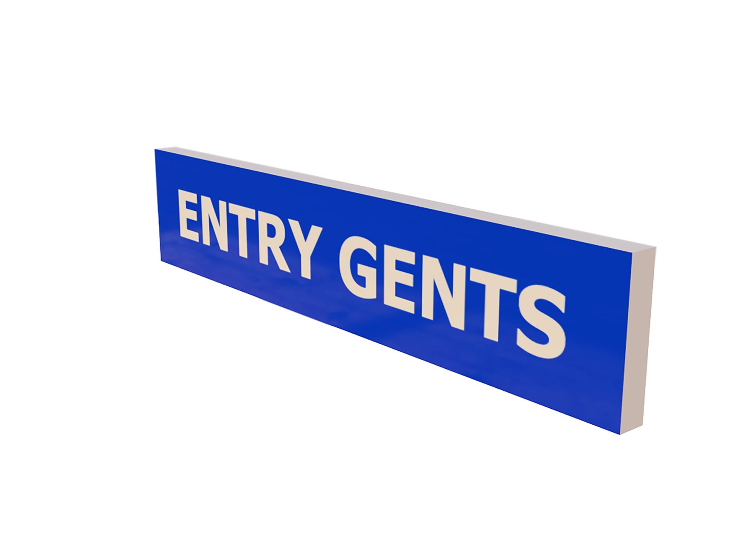 3D Entry Gents - TurboSquid 2172630
