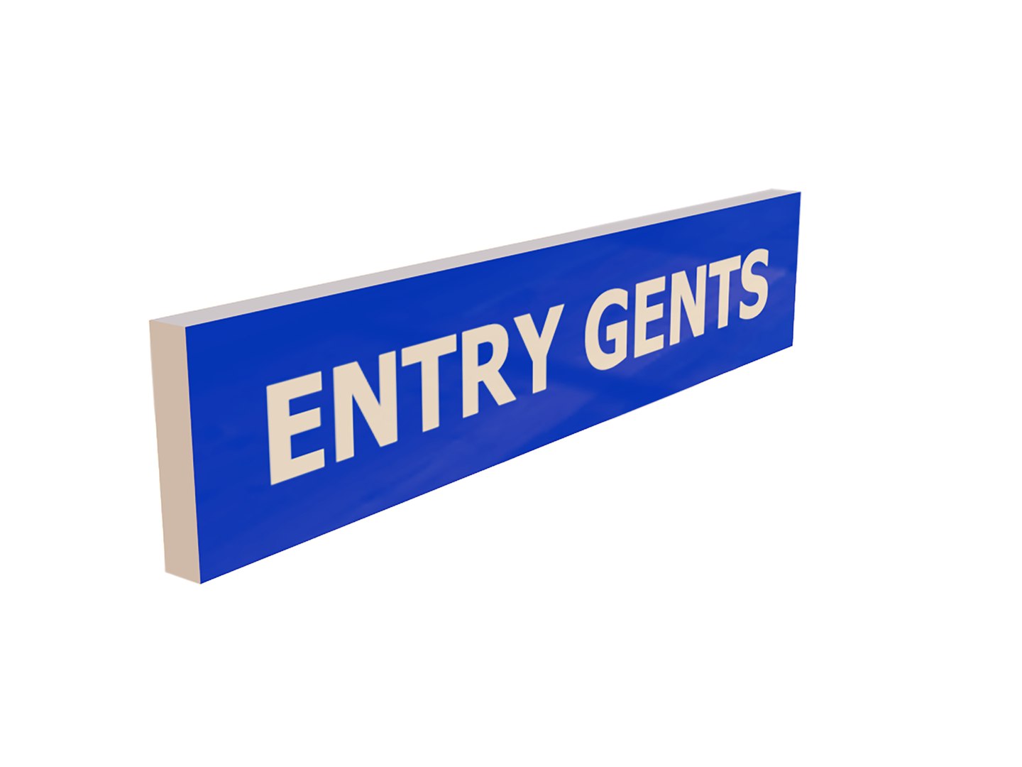 3D Entry Gents - TurboSquid 2172630