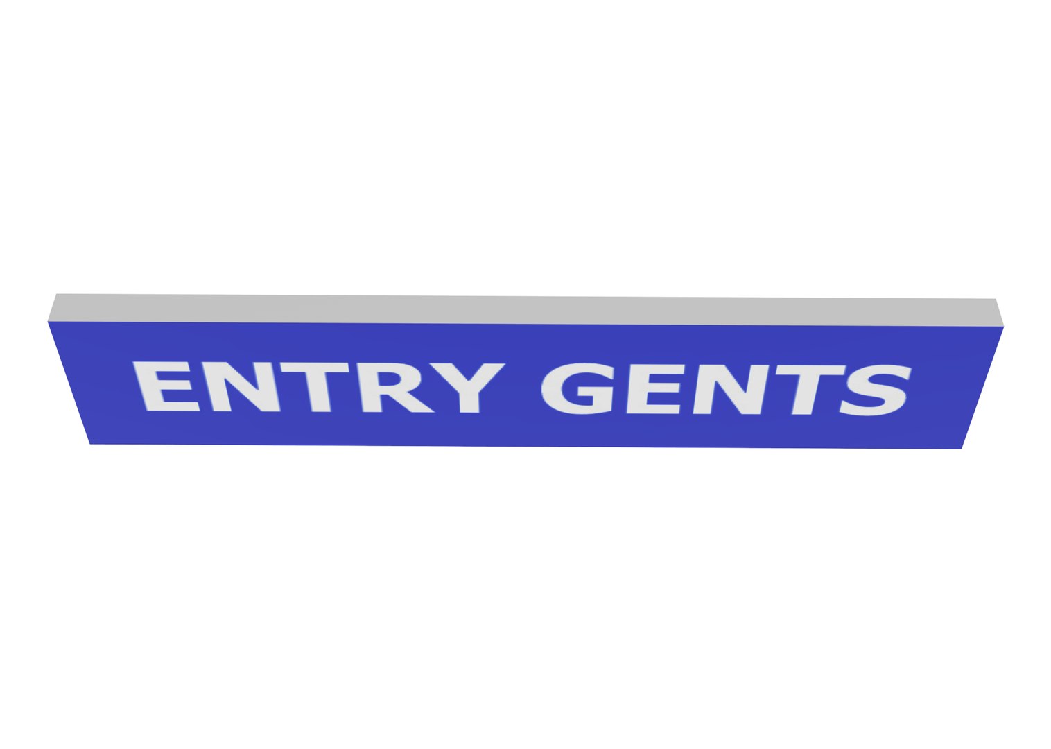 3D Entry Gents - TurboSquid 2172630
