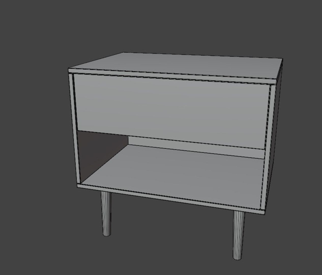 3D Modern Nightstand V1 Model - TurboSquid 2113700