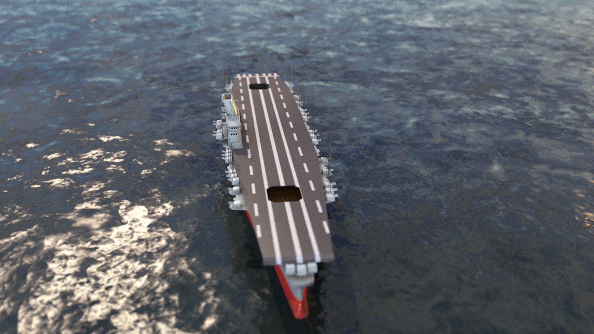 3D Shinano Japanese Aircraft Carrier - TurboSquid 1460191