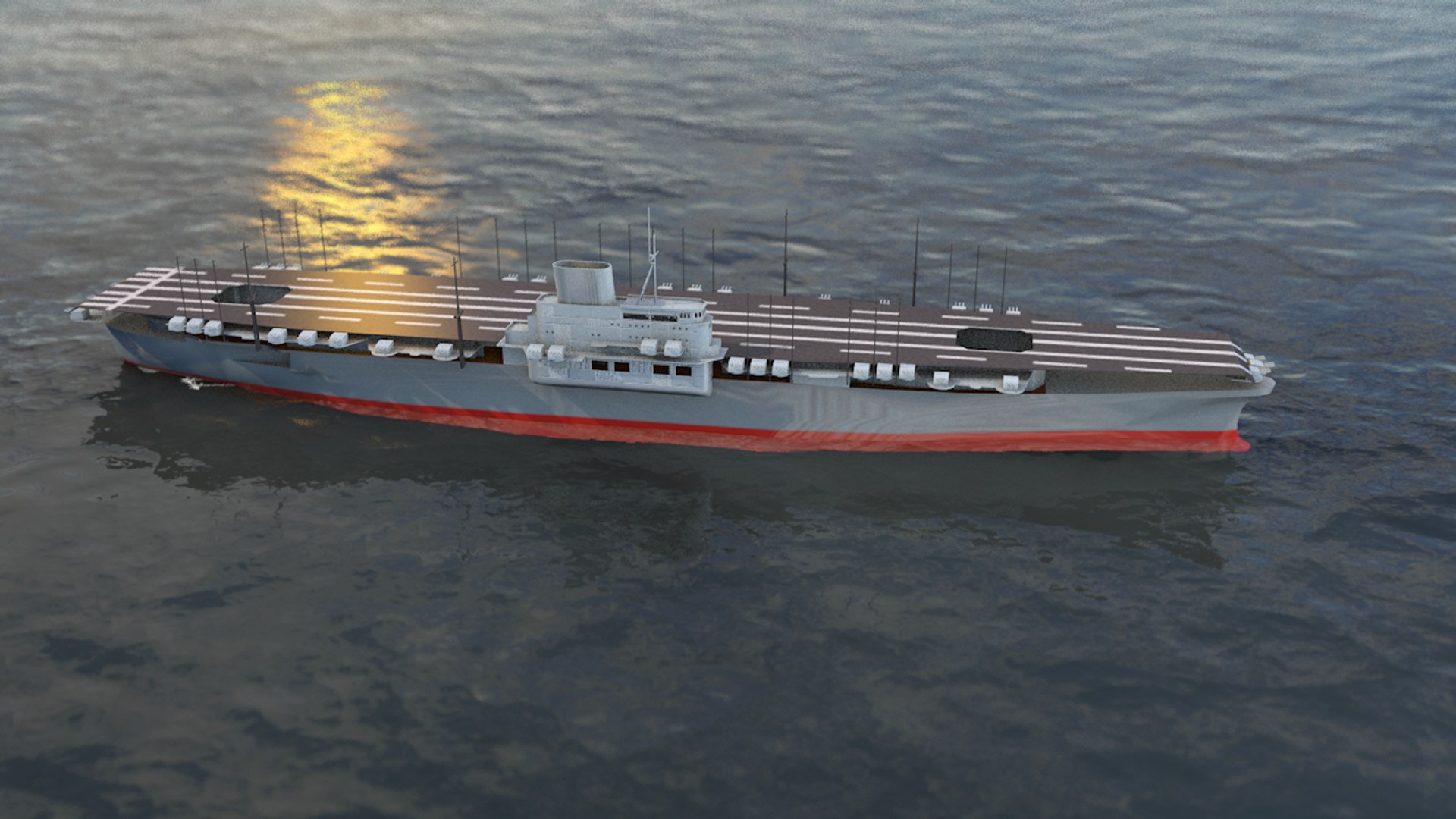 3D Shinano Japanese Aircraft Carrier - TurboSquid 1460191