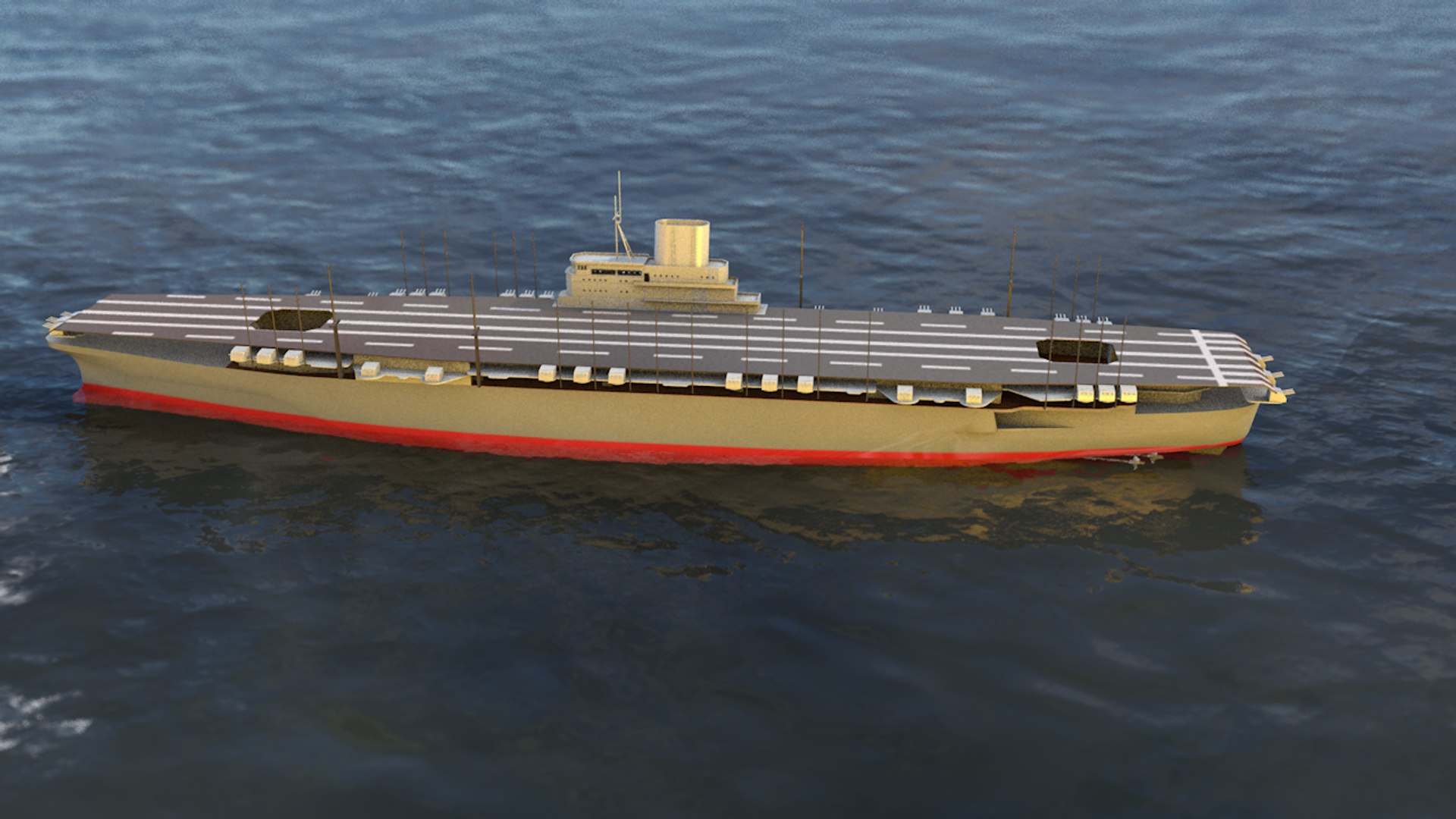 3D Shinano Japanese Aircraft Carrier - TurboSquid 1460191