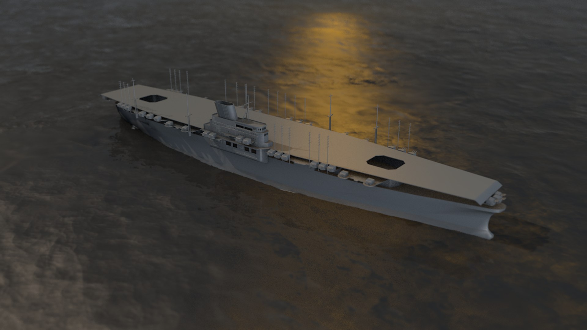 3D Shinano Japanese Aircraft Carrier - TurboSquid 1460191