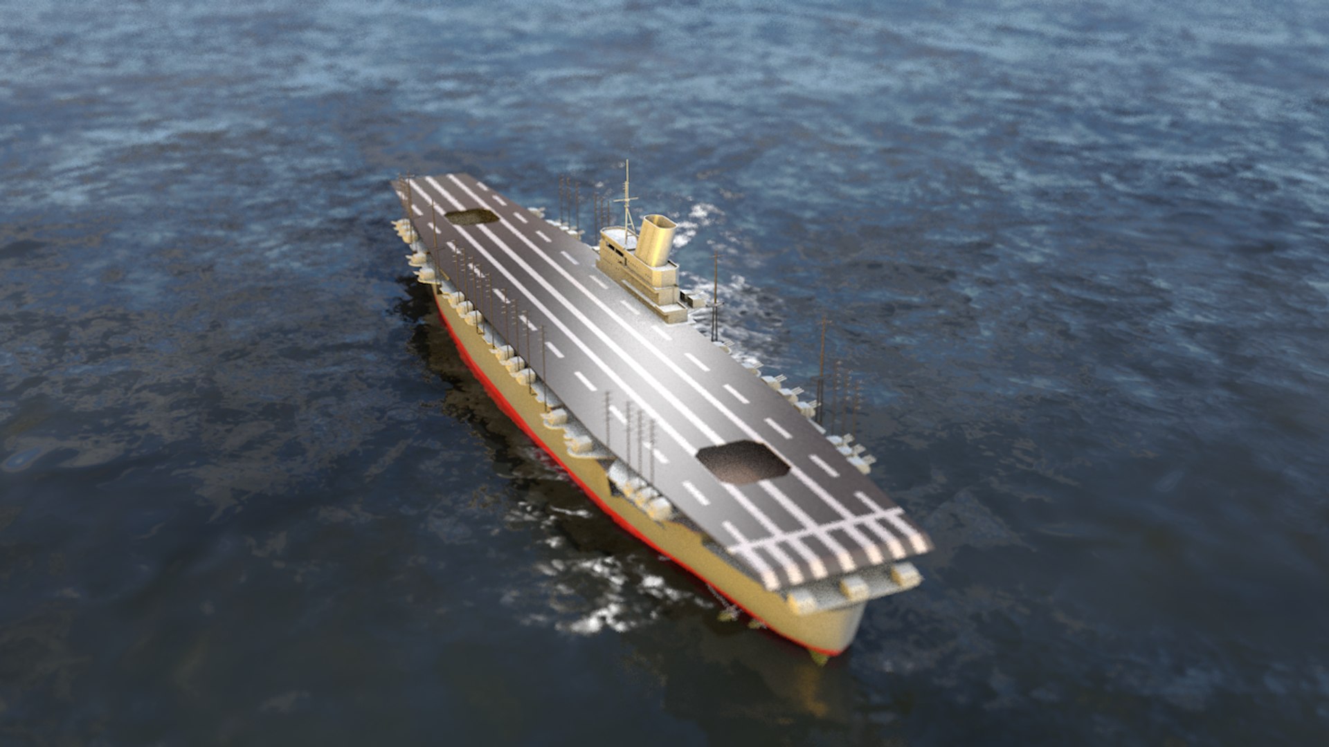 3D Shinano Japanese Aircraft Carrier - TurboSquid 1460191