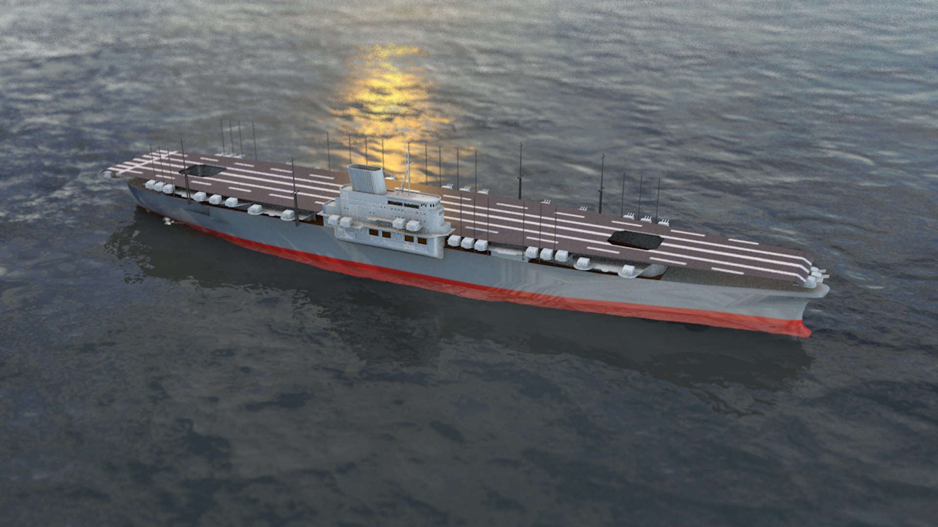 3D Shinano Japanese Aircraft Carrier - TurboSquid 1460191