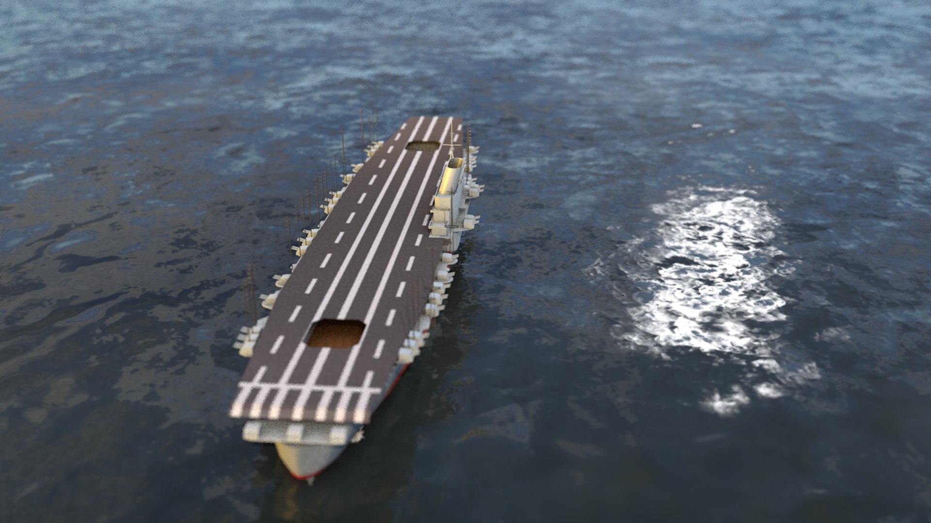 3D Shinano Japanese Aircraft Carrier - TurboSquid 1460191