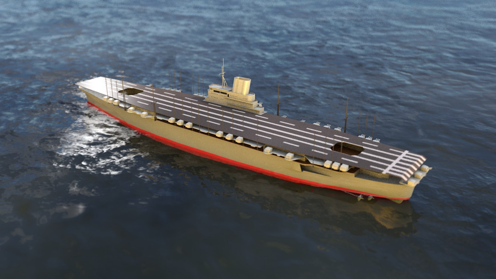 3D Shinano Japanese Aircraft Carrier - TurboSquid 1460191