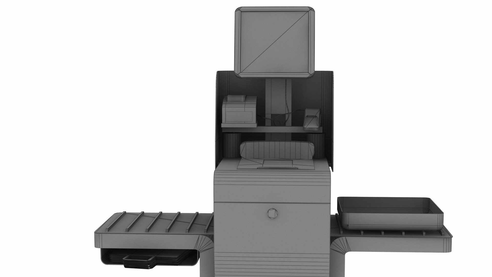 Self Checkout Kiosk 3D Model - TurboSquid 1594569