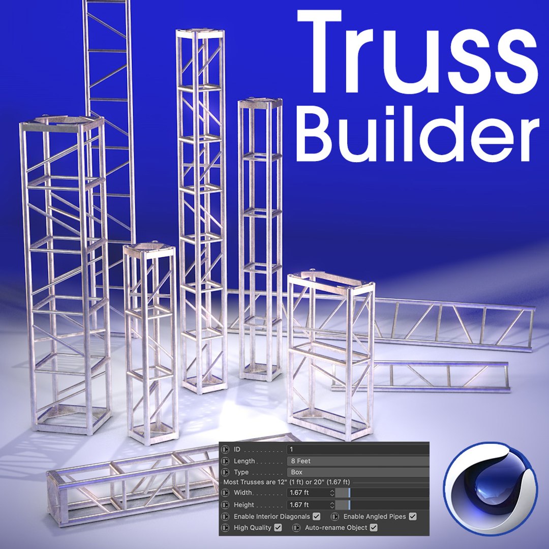 Truss builder 3D model - TurboSquid 1530610