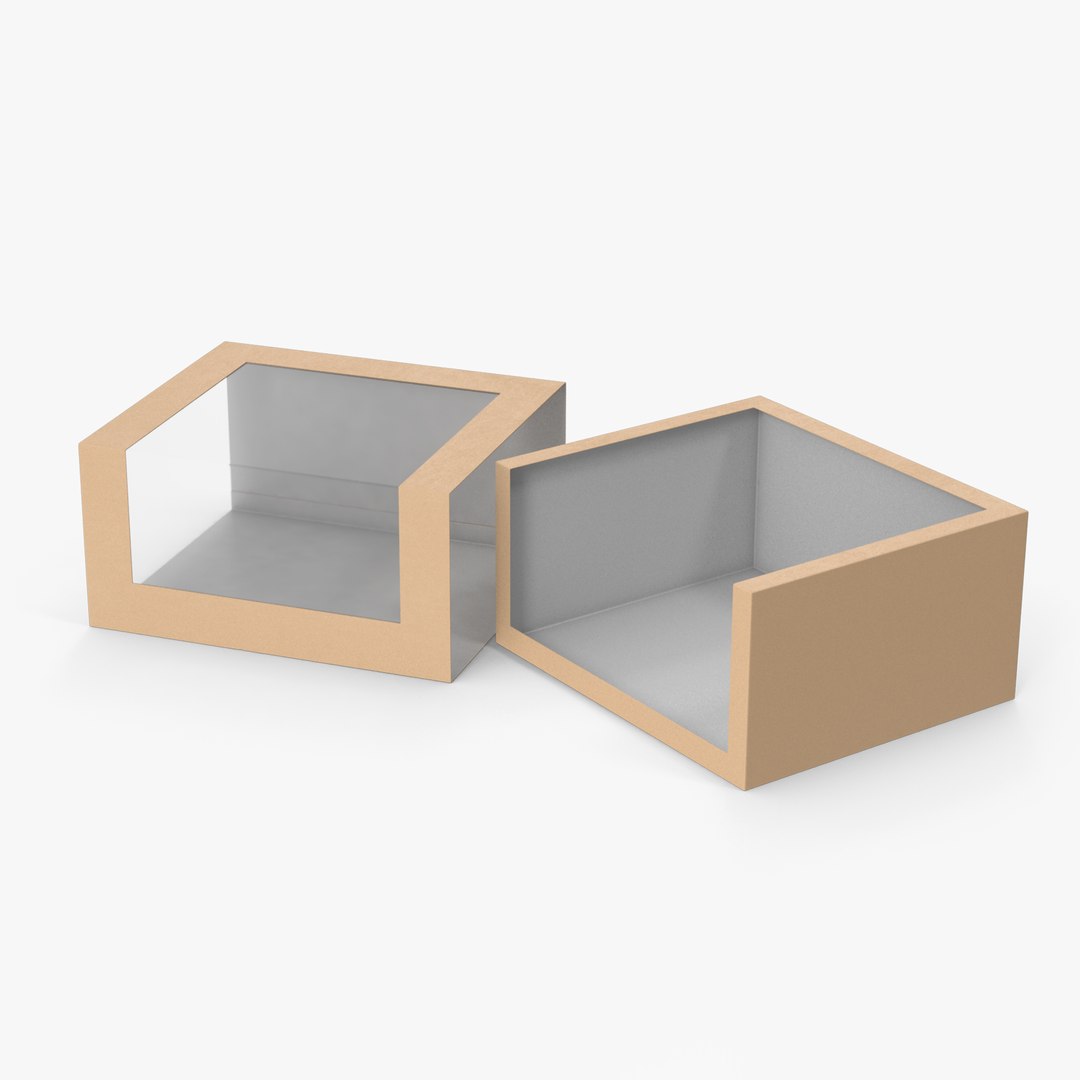 3D model Opened Box With Window - TurboSquid 2050259