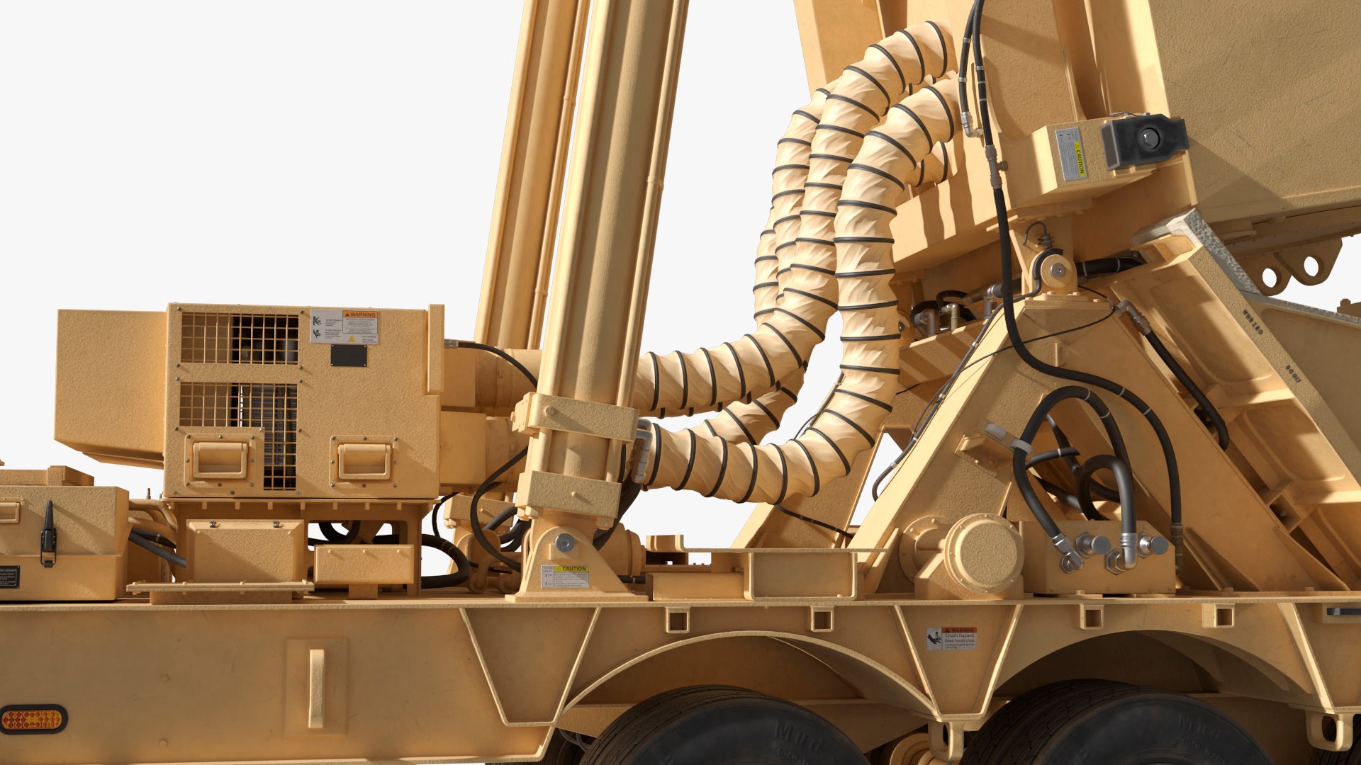 3D LRHW Launcher With Deployed Hypersonic Missiles Animated Rigged ...