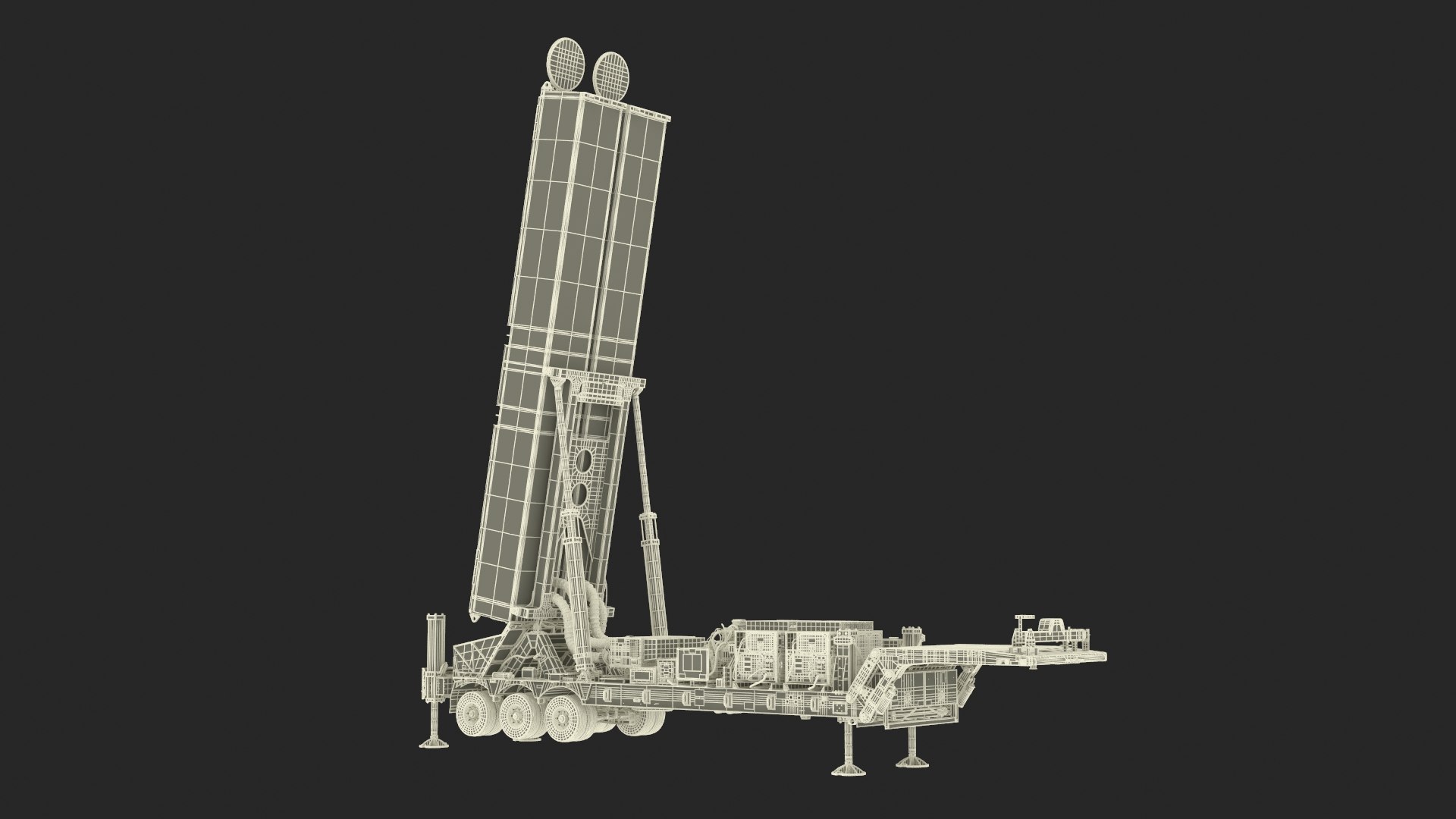 3D LRHW Launcher With Deployed Hypersonic Missiles Animated Rigged ...