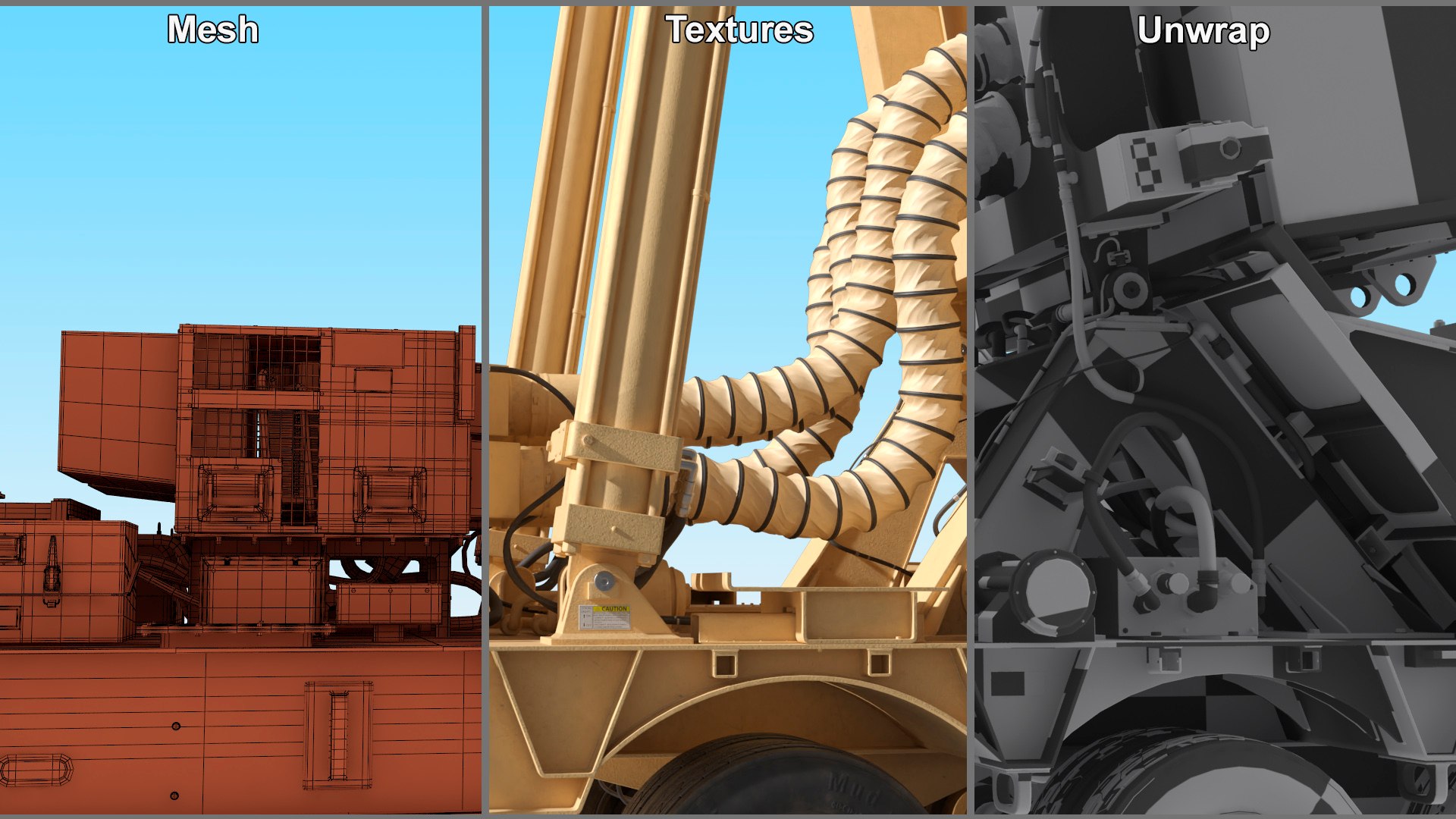 3D LRHW Launcher With Deployed Hypersonic Missiles Animated Rigged ...