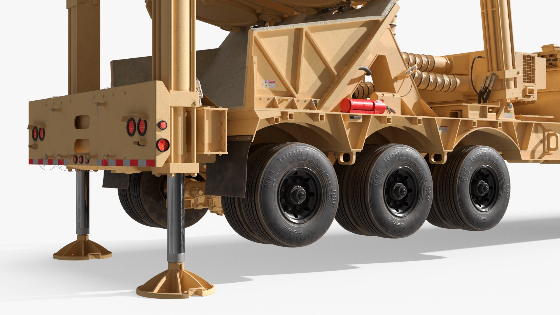 3D LRHW Launcher With Deployed Hypersonic Missiles Animated Rigged ...