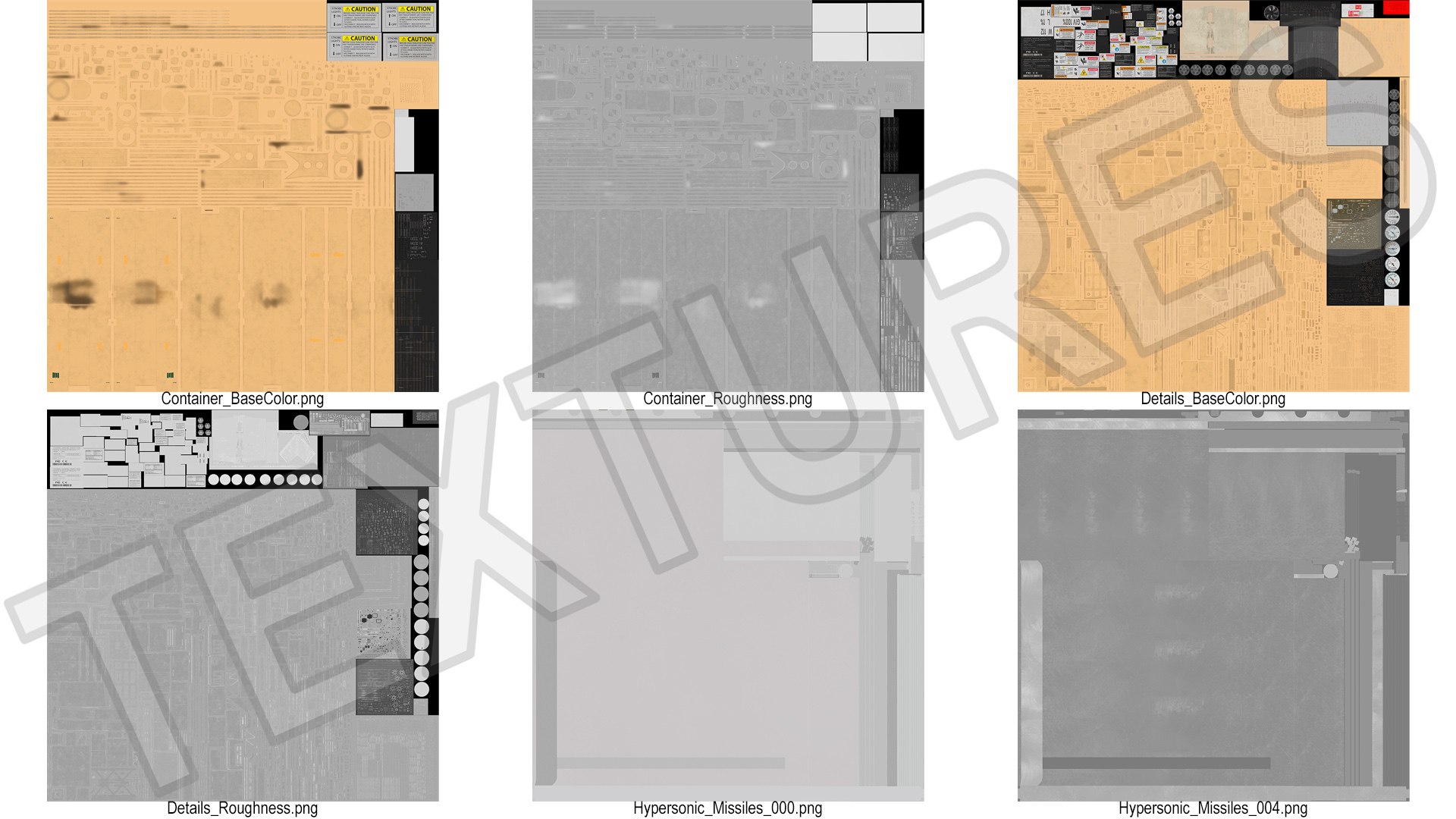 3D LRHW Launcher With Deployed Hypersonic Missiles Animated Rigged ...