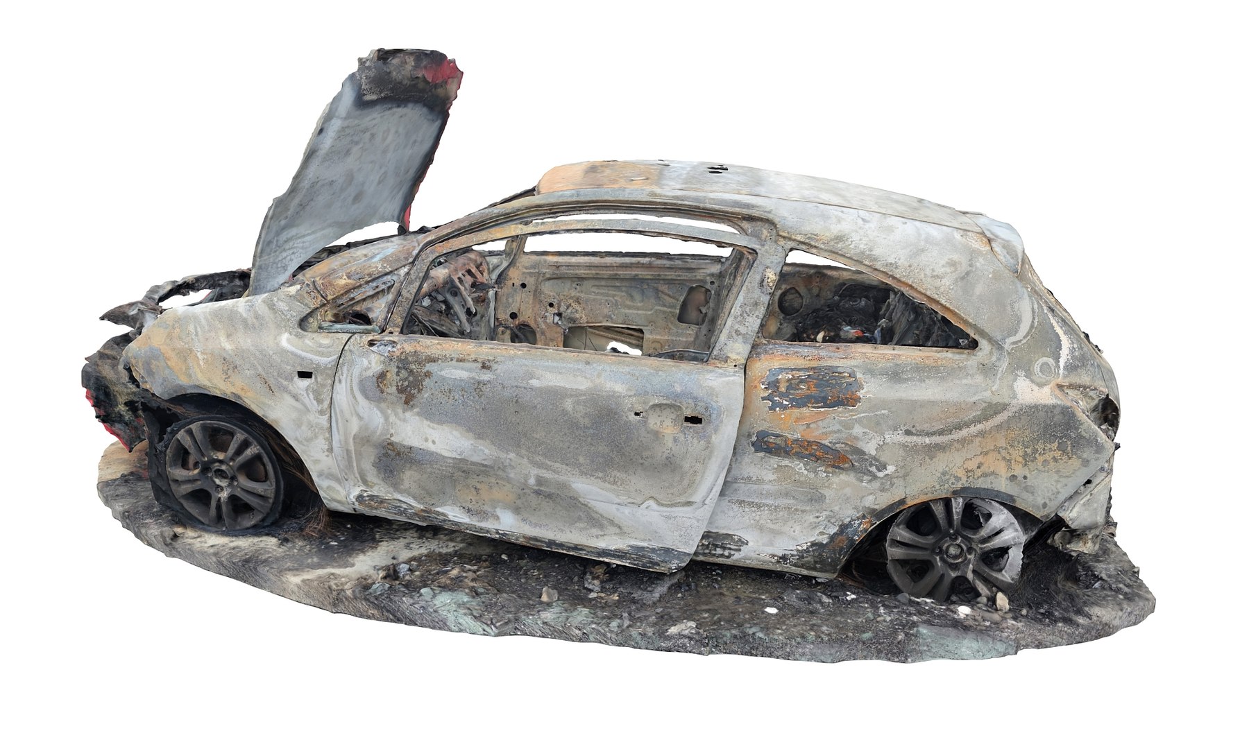 Car Wreck 16K Model - TurboSquid 2060703