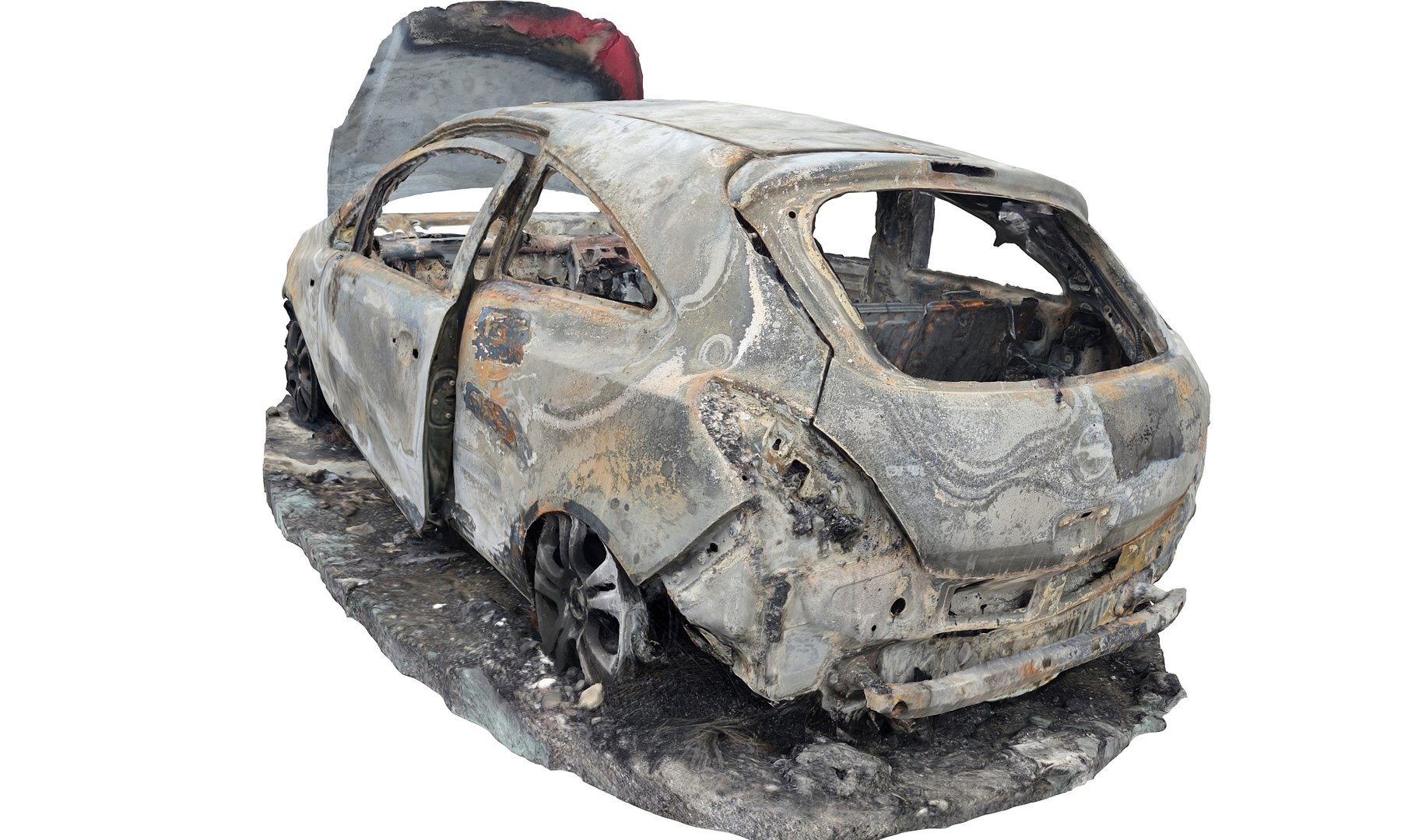 Car Wreck 16K Model - TurboSquid 2060703