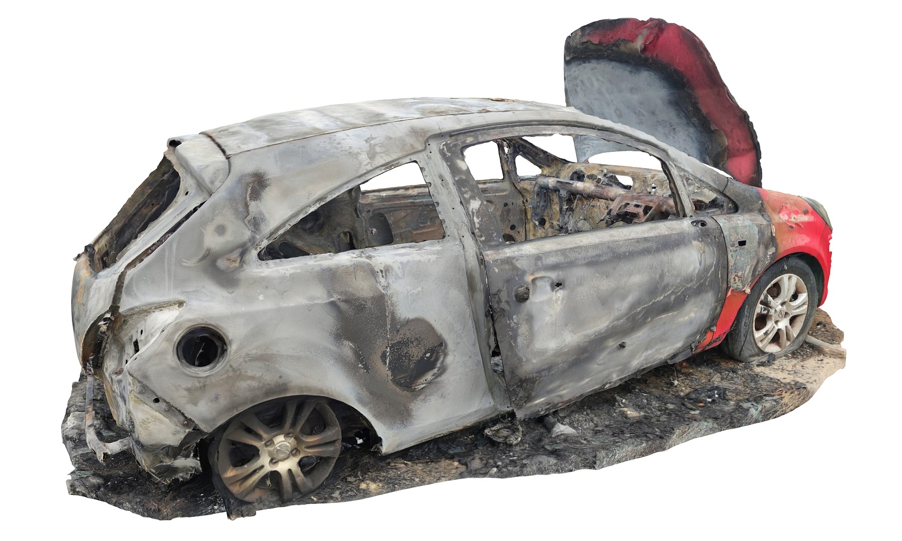 Car Wreck 16K Model - TurboSquid 2060703