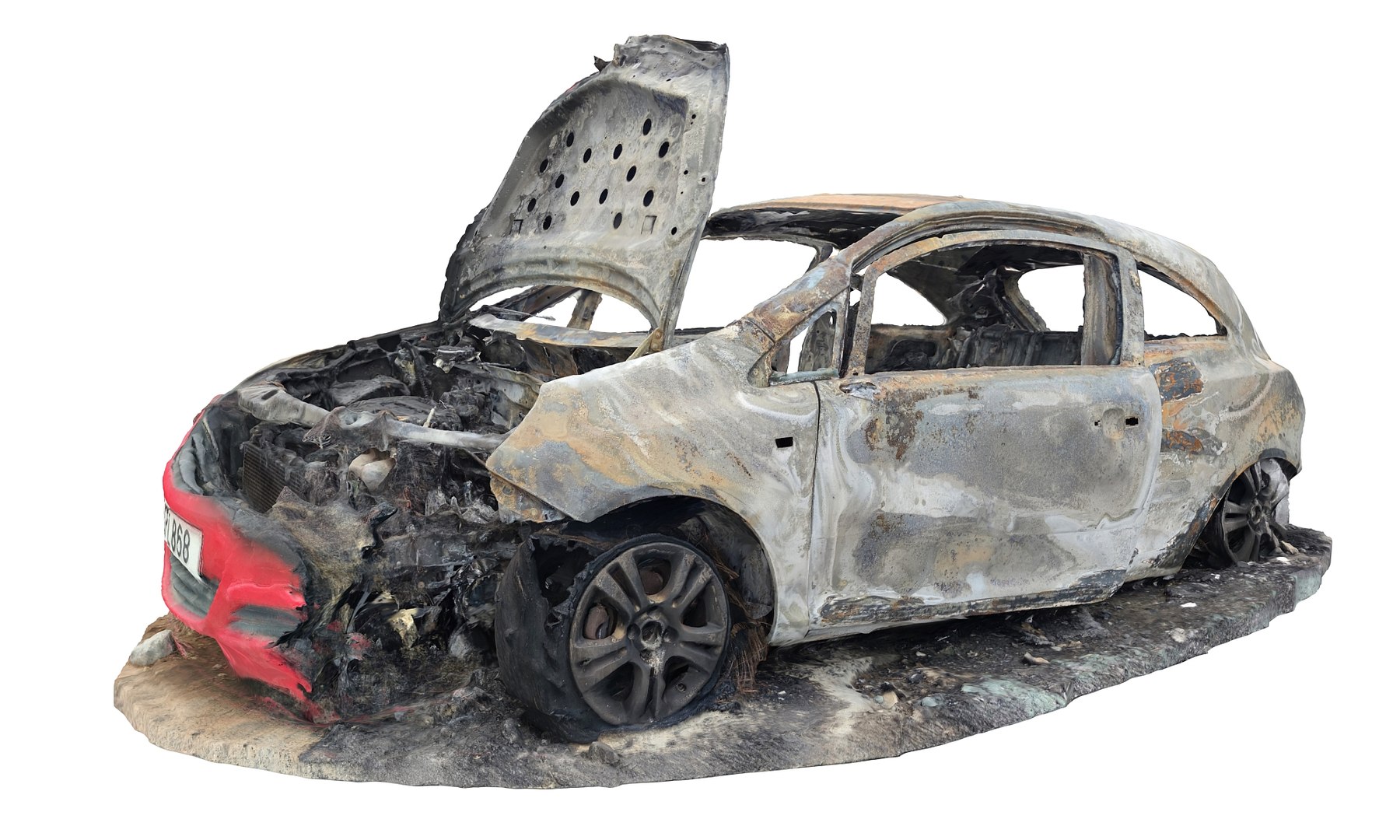 Car Wreck 16K Model - TurboSquid 2060703