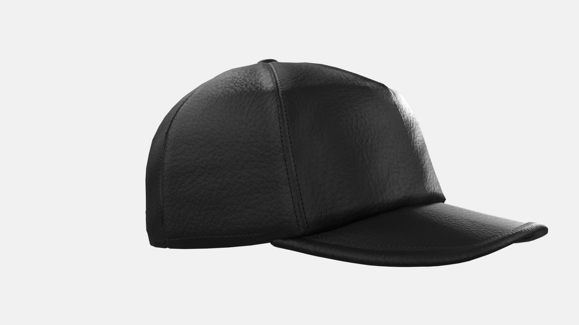 Low Poly Leather Baseball Cap 3D - TurboSquid 2224584