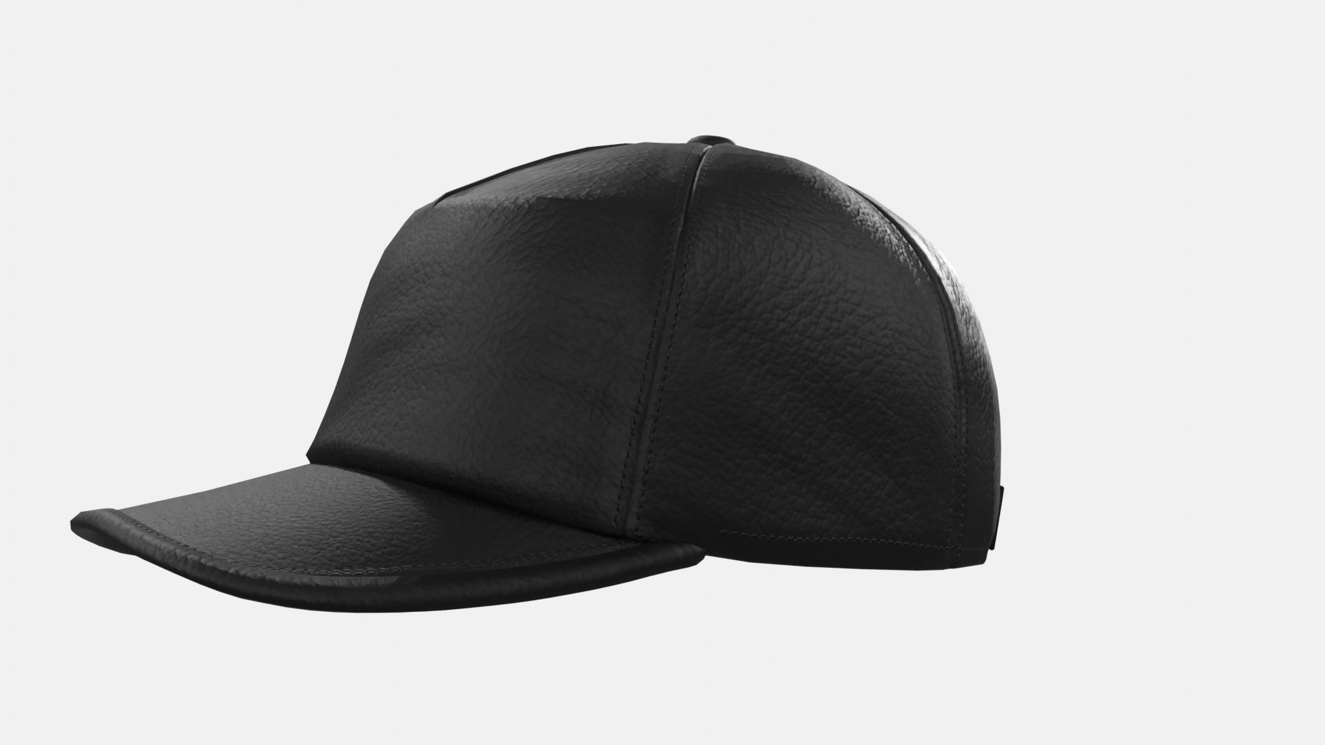Low Poly Leather Baseball Cap 3D - TurboSquid 2224584
