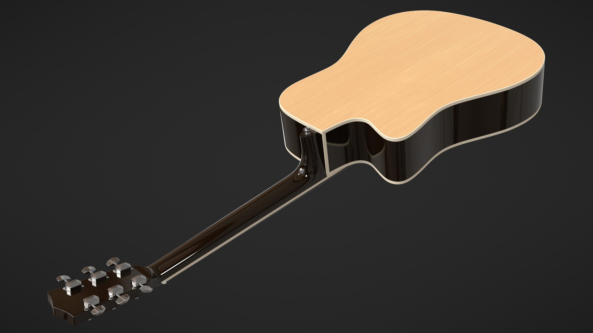 Auditorium Acoustic Guitar 3D Model - TurboSquid 2071992