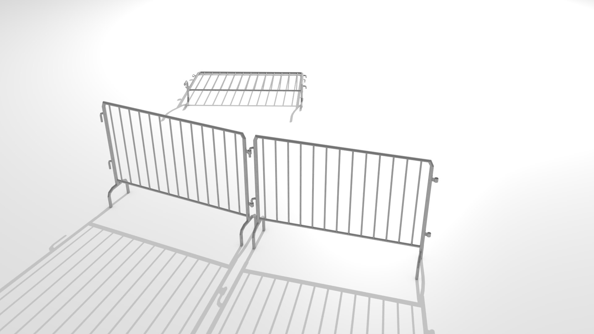 3ds Max Iron Barrier