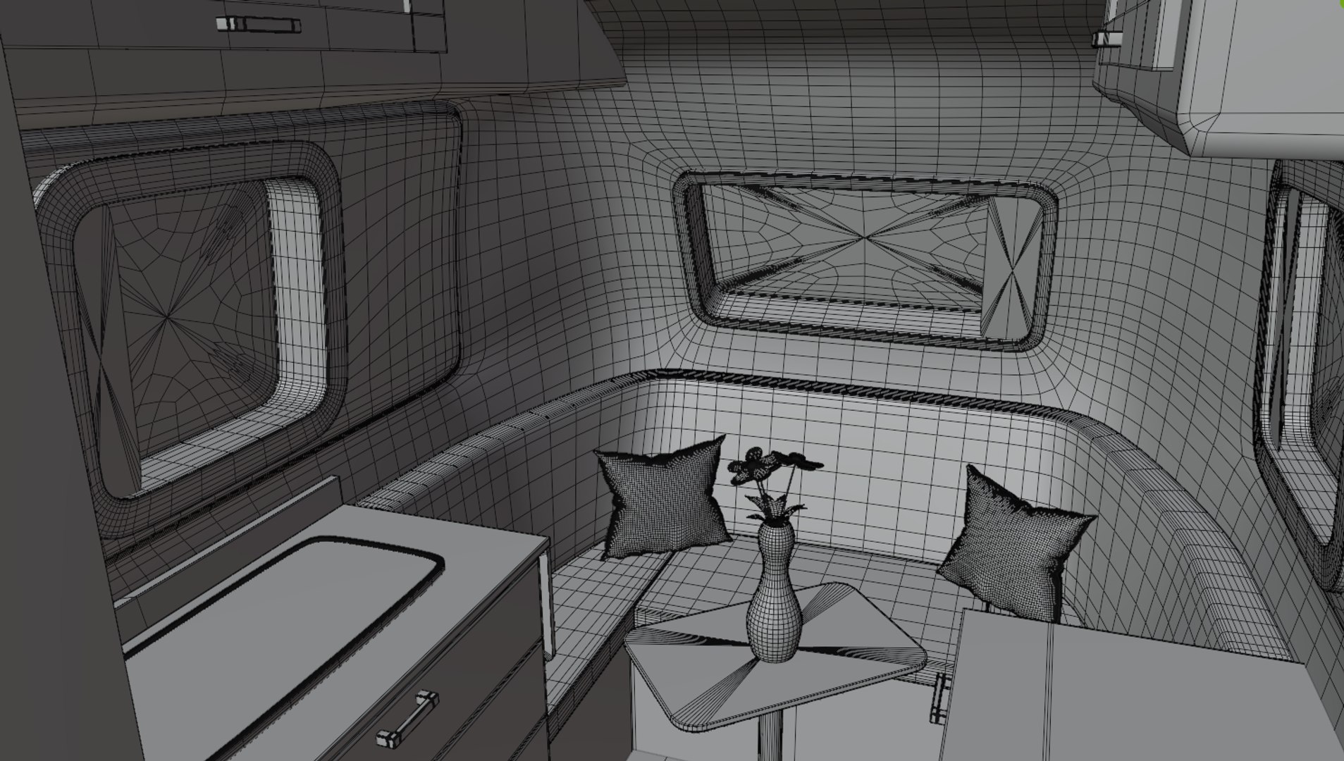 Capsule Caravans Mini Micro Camper Trailer Glacier White 3D ...