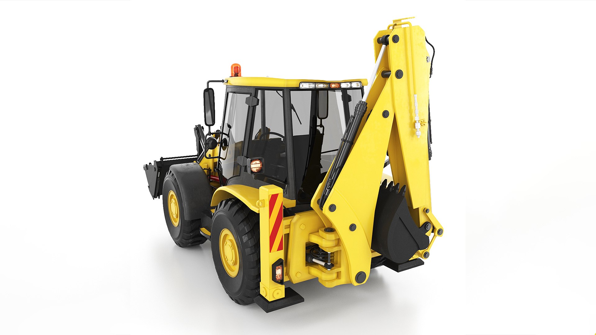 3d Model Backhoe Loader