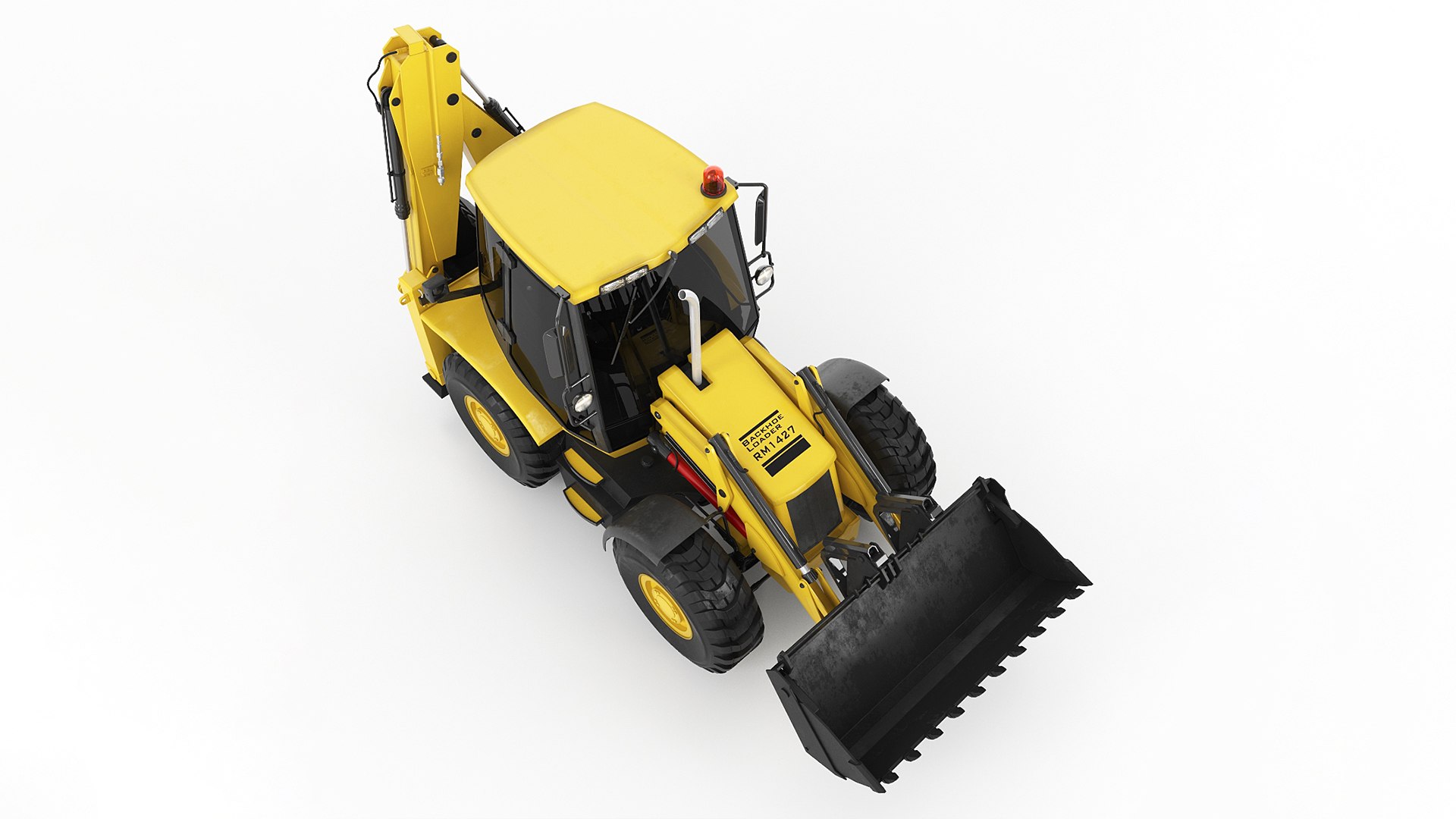 3d Model Backhoe Loader