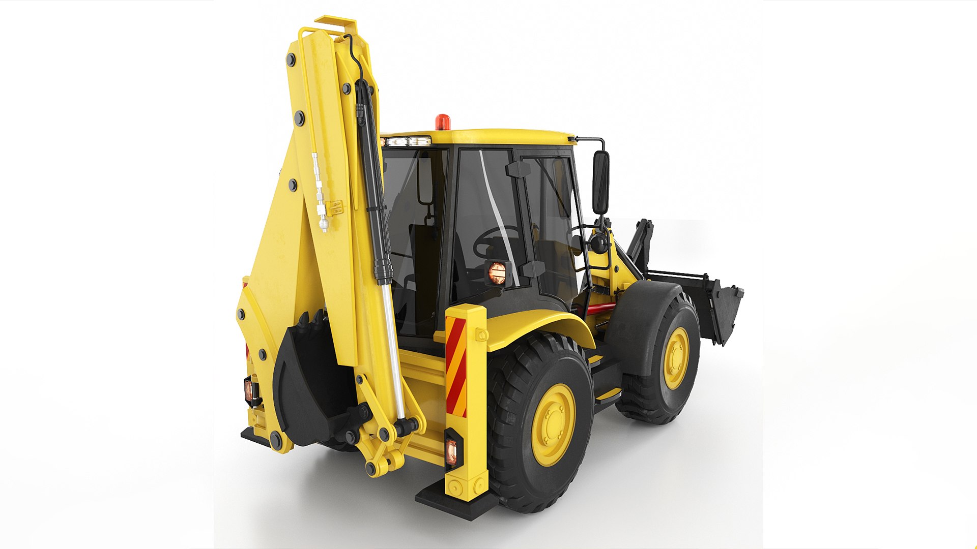 3d Model Backhoe Loader