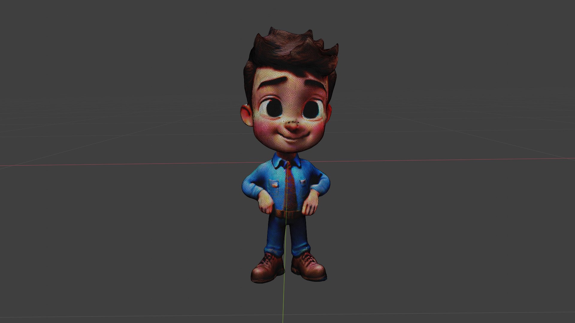 3D Model Cartoon Boy - TurboSquid 2129935