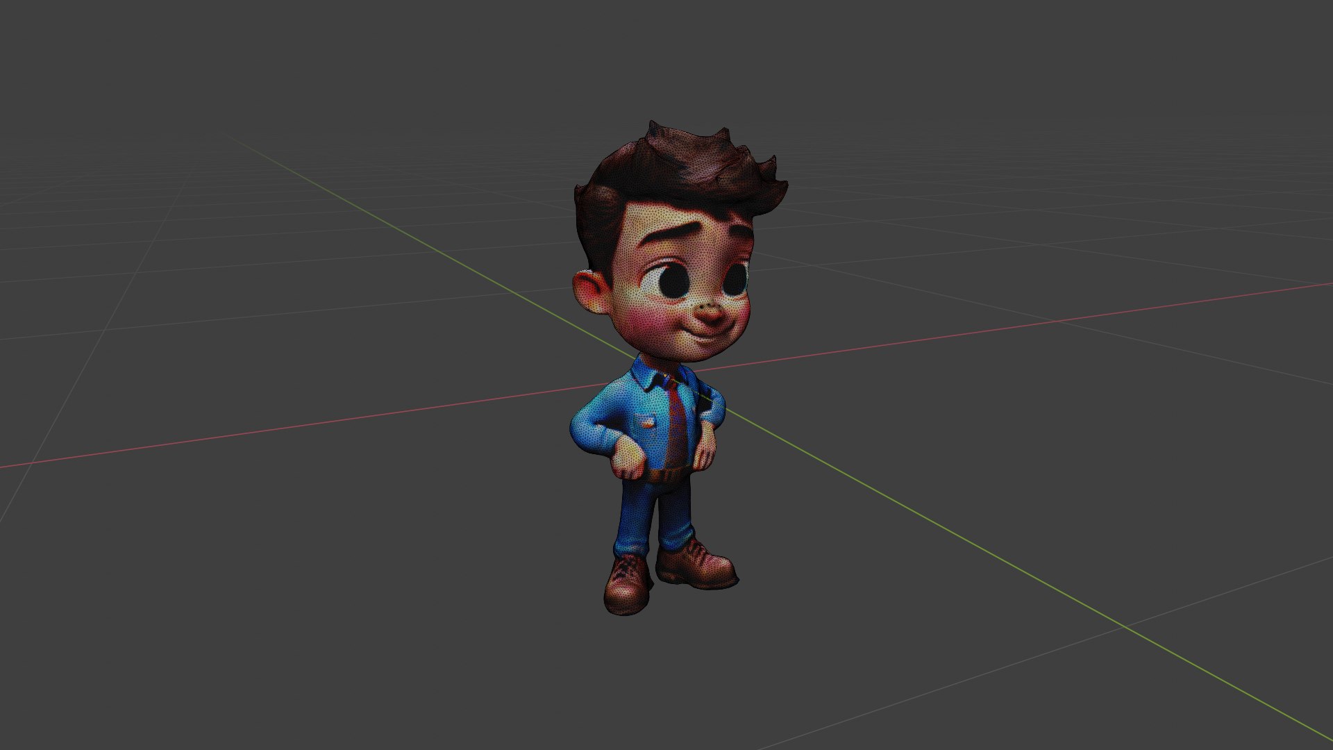 3D Model Cartoon Boy - TurboSquid 2129935