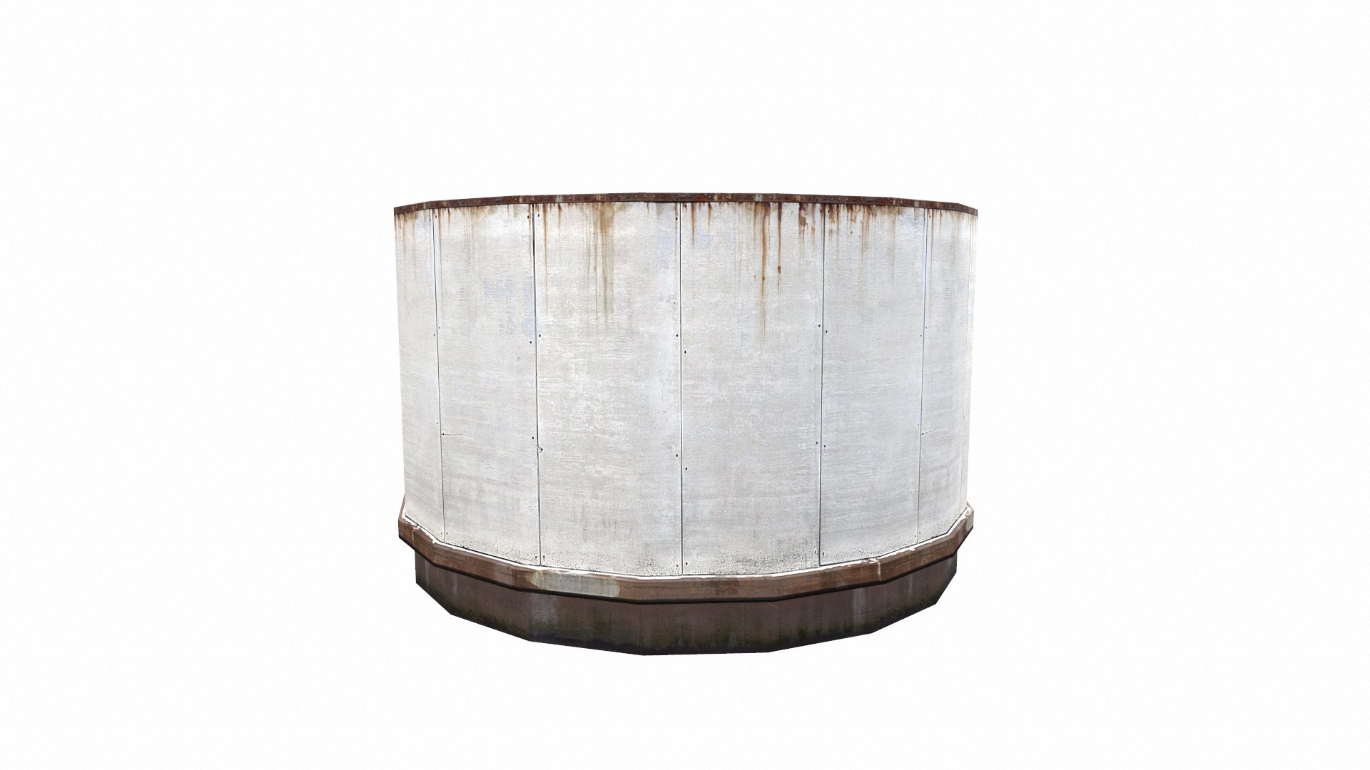 3D Rusted Oil Tank Model - TurboSquid 2340768
