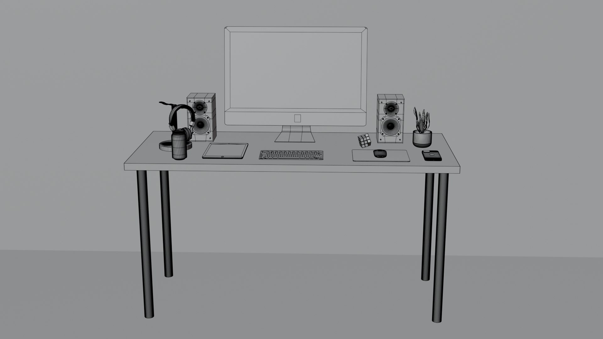 Modern Computer Setup 3d Model 3D Model - TurboSquid 1967943