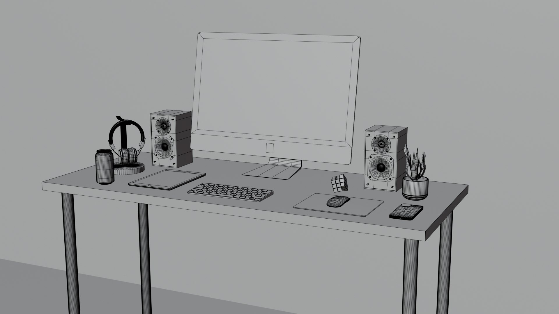 Modern Computer Setup 3d Model 3D Model - TurboSquid 1967943