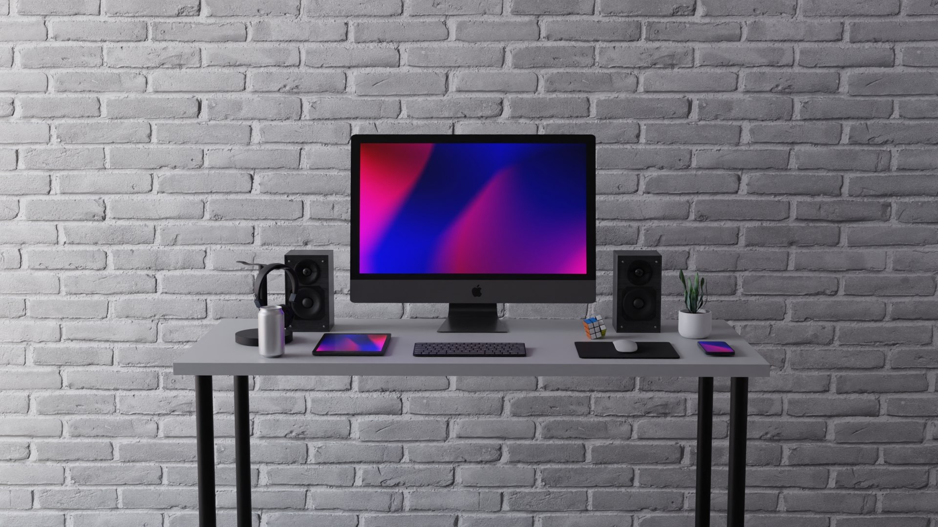 Modern Computer Setup 3d Model 3D Model - TurboSquid 1967943